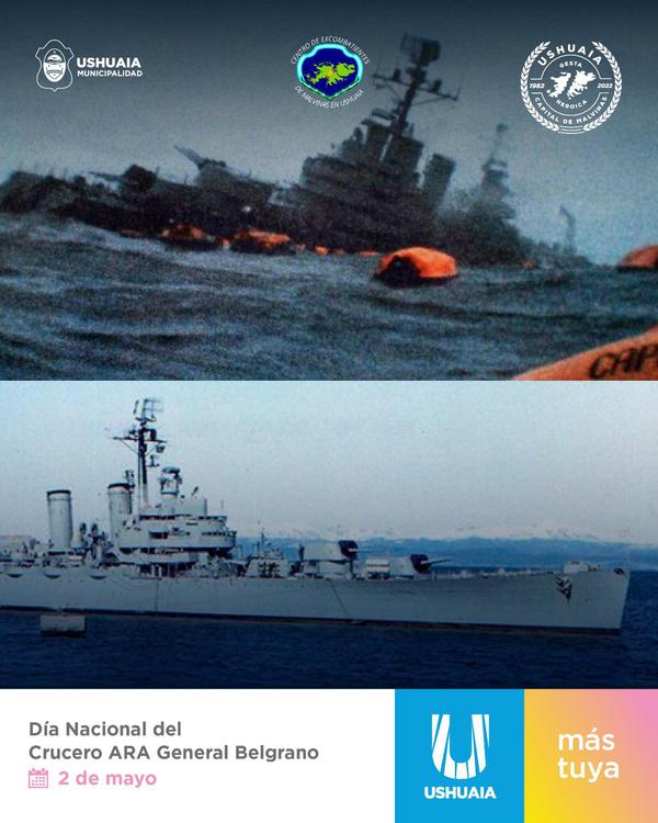 41 años del hundimiento del ARA General Belgrano